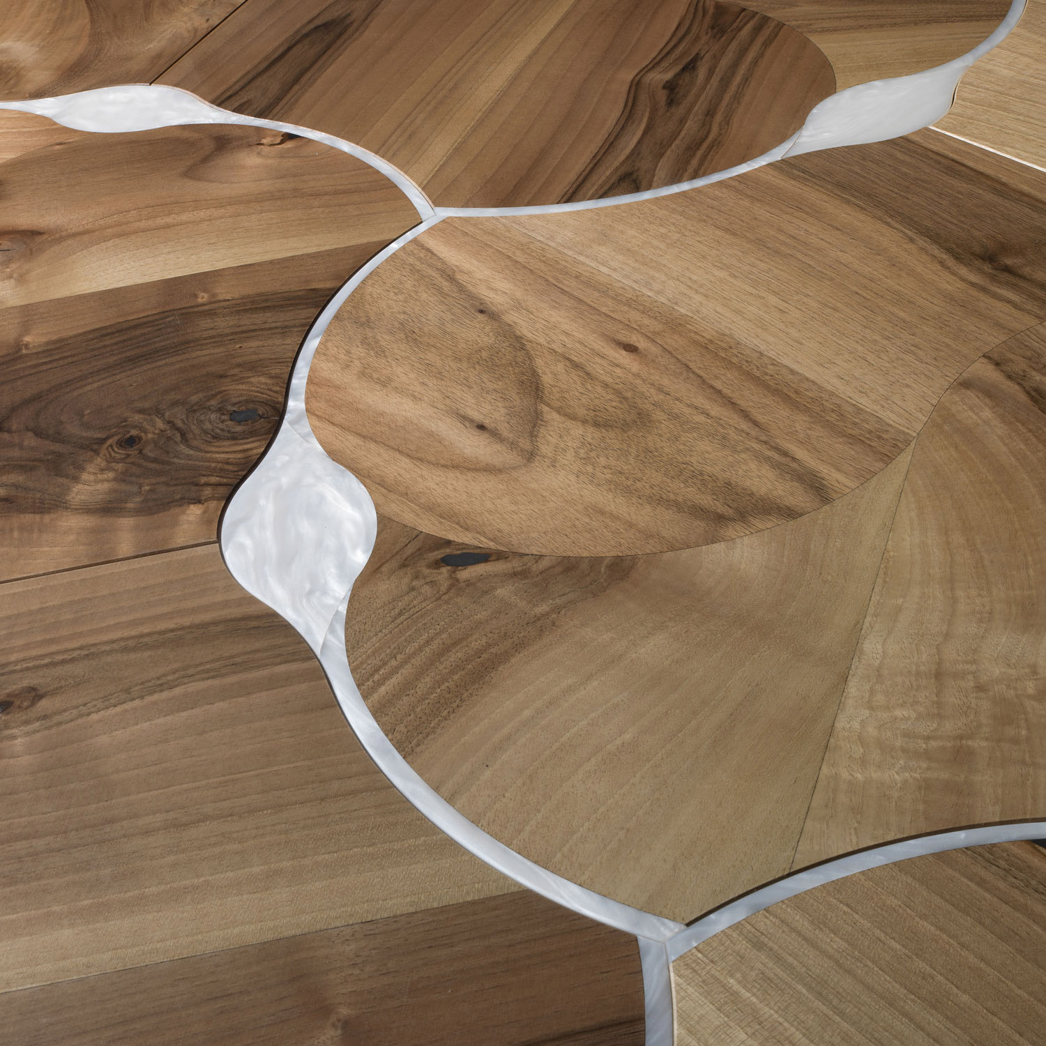 Infinity Collection: handcrafted wooden squares with inlays