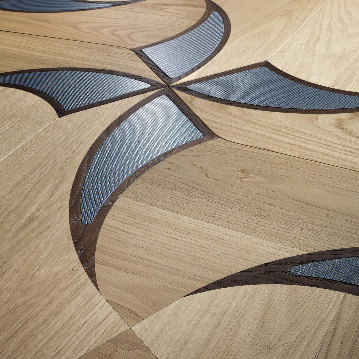 Infinity Collection: handcrafted wooden squares with inlays