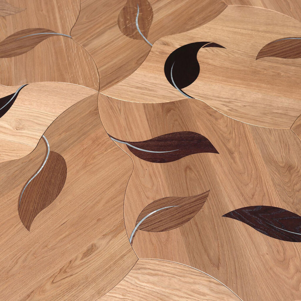 Fall - Handcrafted wooden tile with irregular shapes