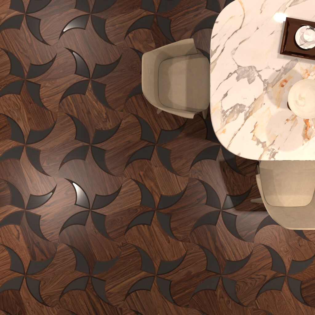 Infinity - Collection of handcrafted wooden squares with inlays